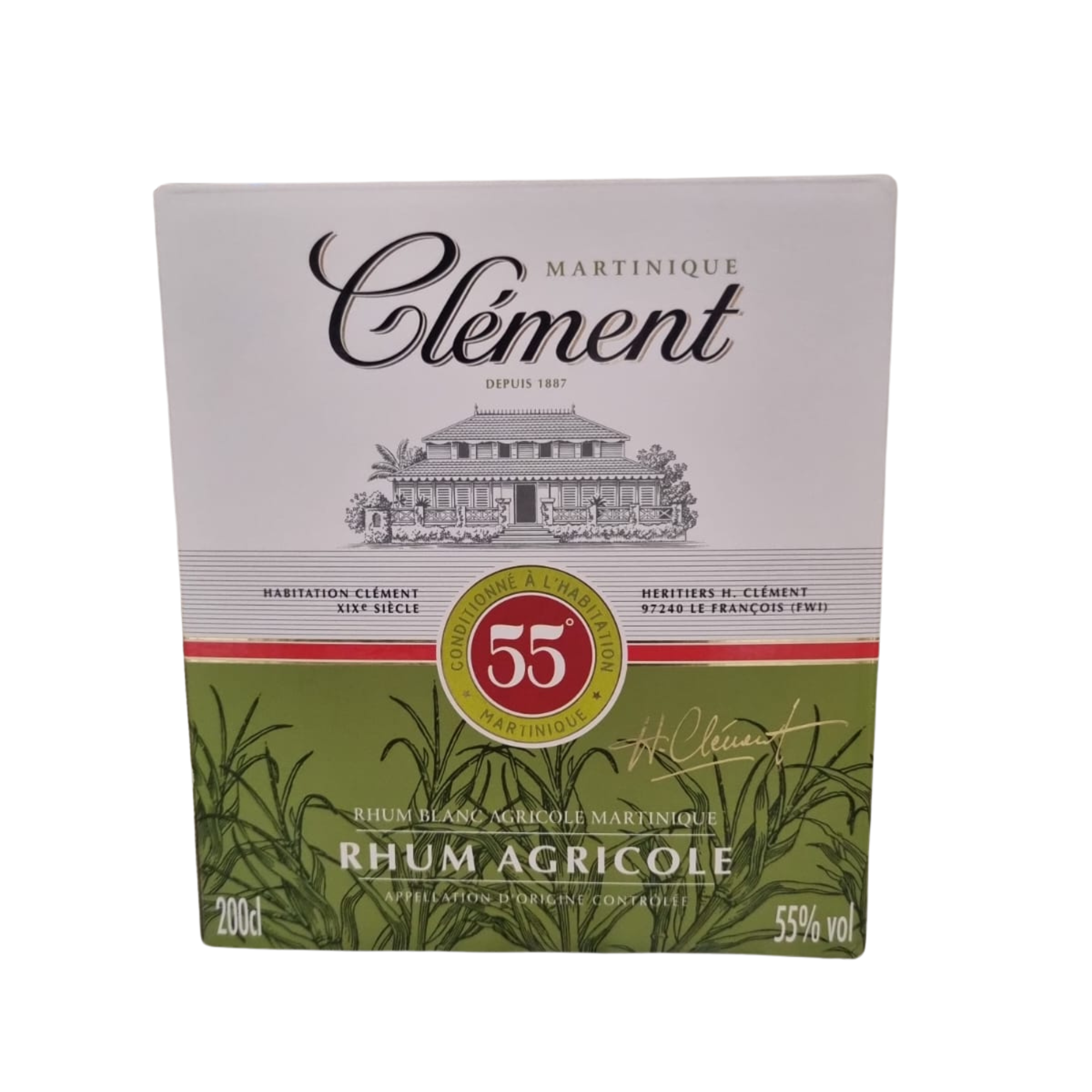 Rhum Clément Blanc - 55° 2L – Rhums des îles