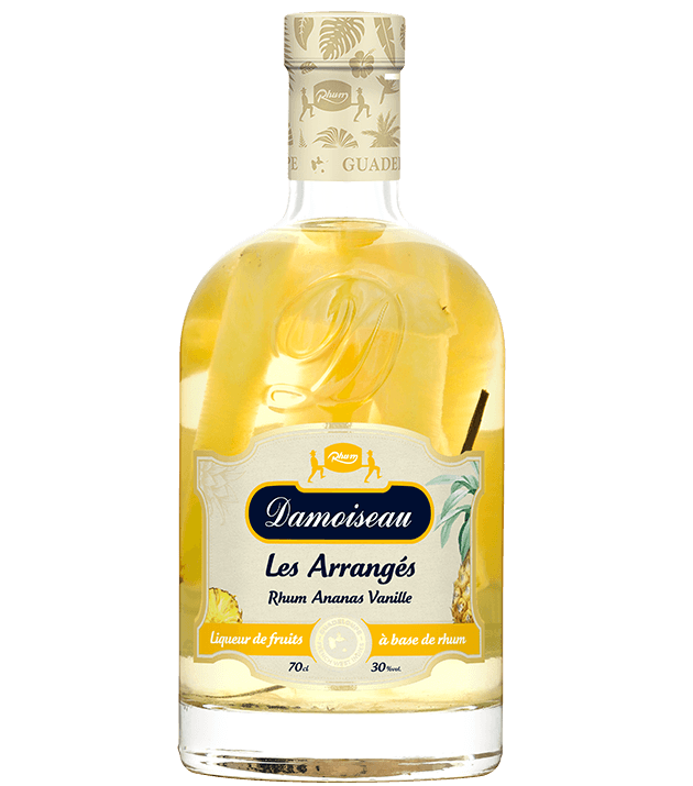 RHUM ARRANGE 30° 70CL ANANAS-VANILLE DAMOISEAU AVEC FRUITS – Rhums des îles