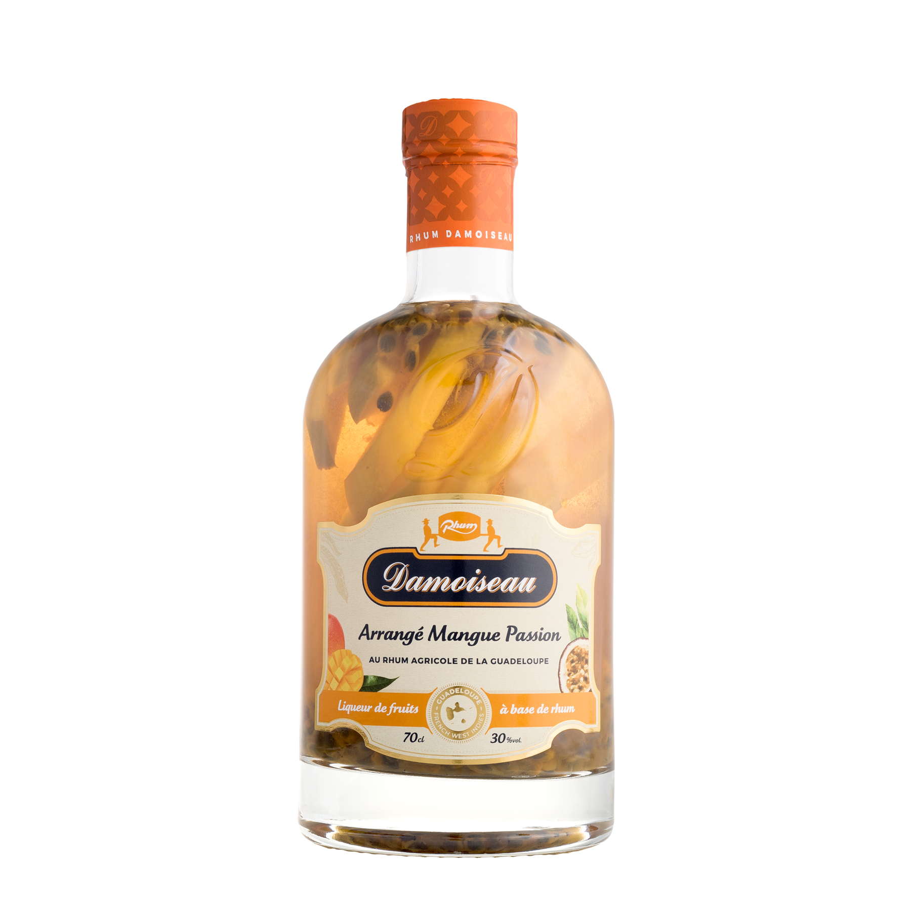 RHUM ARRANGE 30° 70CL MANGUE-PASSION DAMOISEAU AVEC FRUITS – Rhums des îles